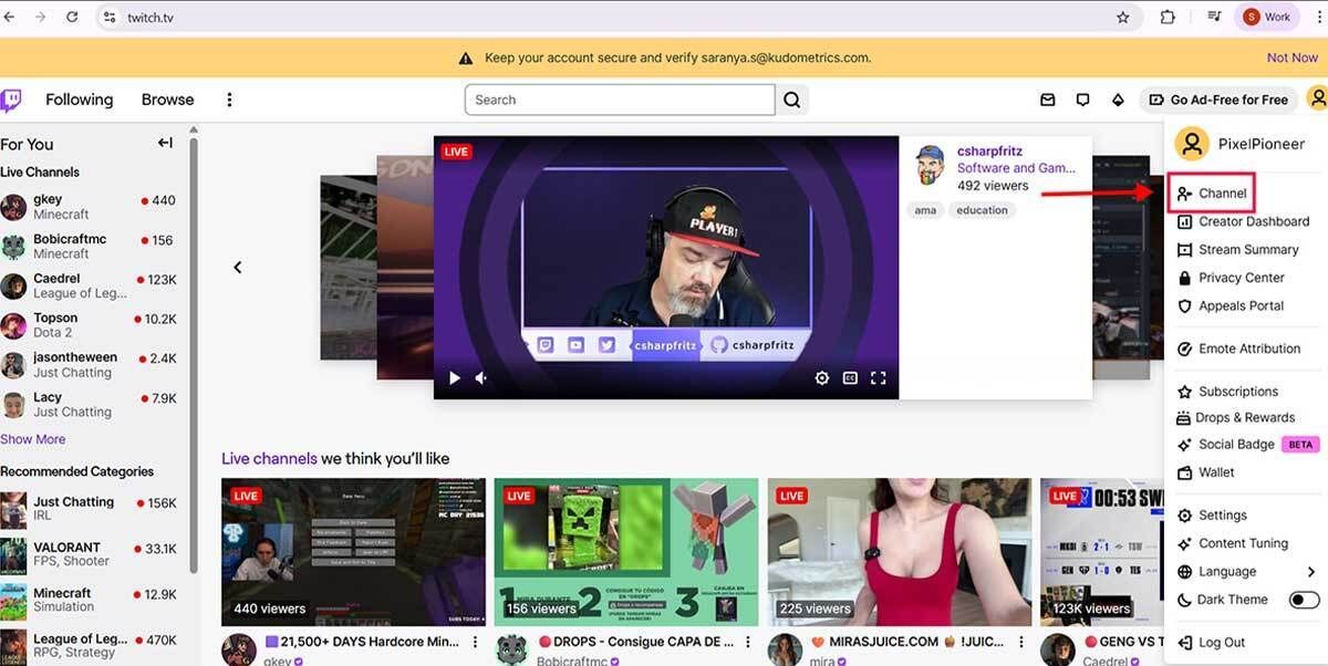 How to Find Your Twitch Channel or Profile URL